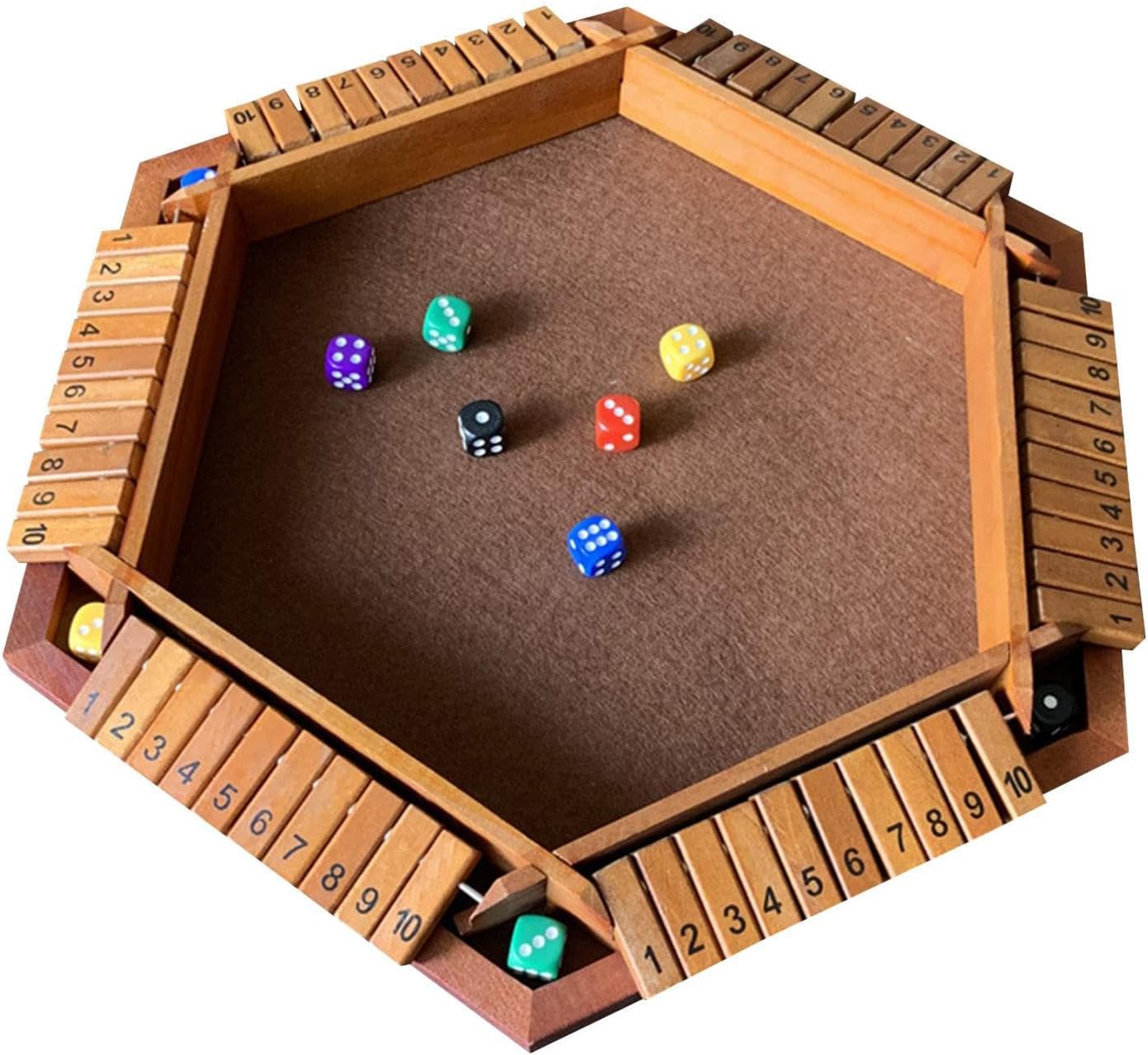 Shut The Box - 6 Spelers - Hout - Dobbelspel - Drankspel - Rekenspel